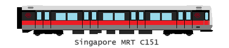 (Singapore)MRT East-West line and North-South line (Rail Track Diagram ...